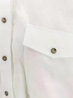 Brunello Cucinelli Buttoned Pocket Shirt - White
