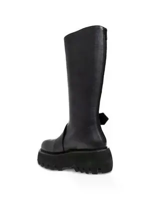Alexander McQueen Buckle Platform Biker Boots