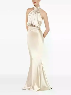 ALEXIA & ANTONIA Bias-cut Maxi Skirt
