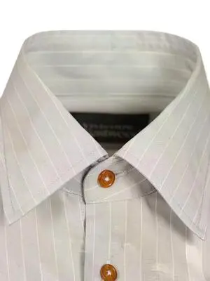 VIVIENNE WESTWOOD Ghost Pinstripe-logo Shirt