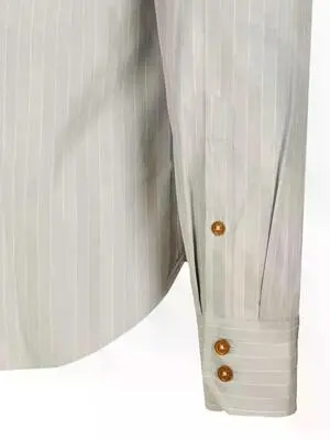 VIVIENNE WESTWOOD Ghost Pinstripe-logo Shirt