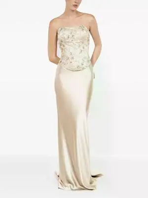 ALEXIA & ANTONIA Bias-cut Maxi Skirt