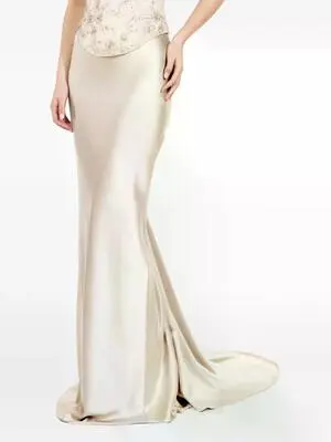 ALEXIA & ANTONIA Bias-cut Maxi Skirt