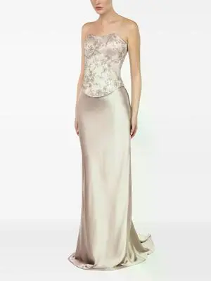 ALEXIA & ANTONIA Bias-cut Maxi Skirt
