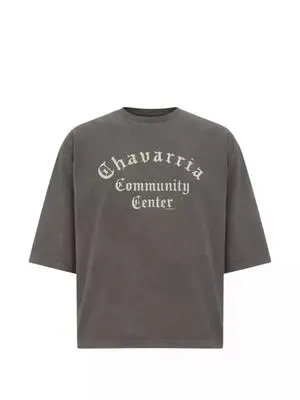 WILLY CHAVARRIA Logo Round-neck T-shirt - Grey