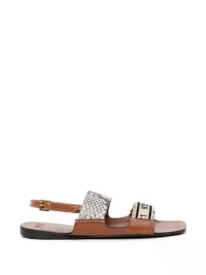 N°21 Snakeskin-effect Strap Sandals