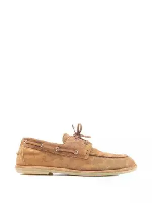 Officine Creative Love 001 Suede Boat Shoes - Brown