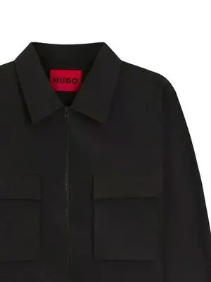 BOSS Patch Pockets Cotton Shirt