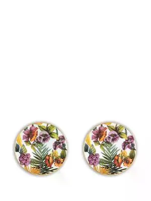 SIMONE GUIDARELLI HOME Jungle Coasters Set Of Two - White