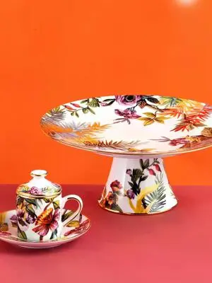 SIMONE GUIDARELLI HOME Jungle Floral Cake Stand