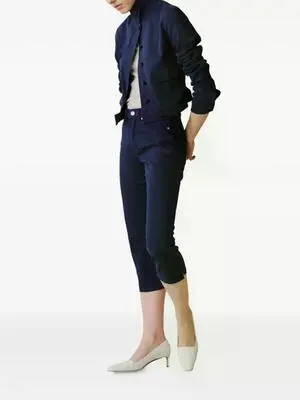 DL1961 Cropped Denim Jacket With High Neck