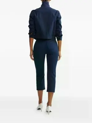 DL1961 Cropped Denim Jacket With High Neck