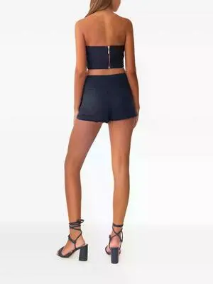 Azulu Sango Scalloped Shorts - Blue