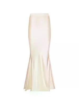 ALEXIA & ANTONIA Bias-cut Flared-hem Maxi Skirt