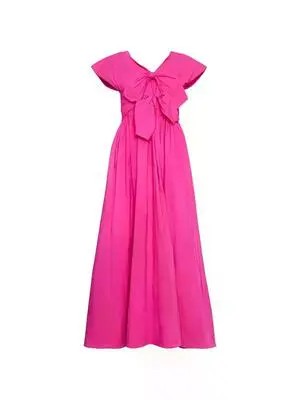Hunter Bell Calista Bow V-neck Dress