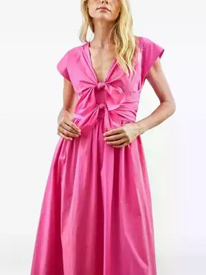 Hunter Bell Calista Bow V-neck Dress