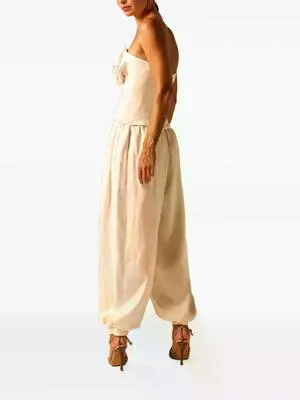 JBQ Gathered Ankle Trousers With Side Pockets