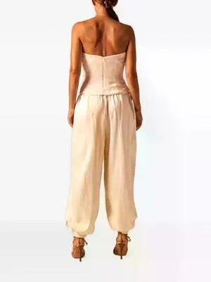 JBQ Gathered Ankle Trousers With Side Pockets