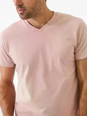 PATRICK ASSARAF V-neck T-shirt - Pink