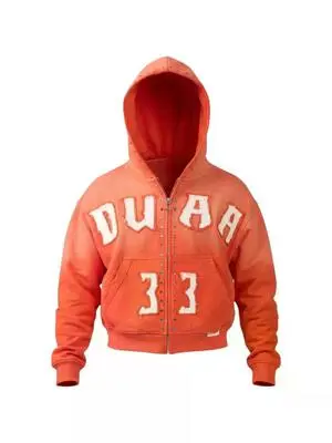 DUAA Distressed Crystal Embellished Hoodie