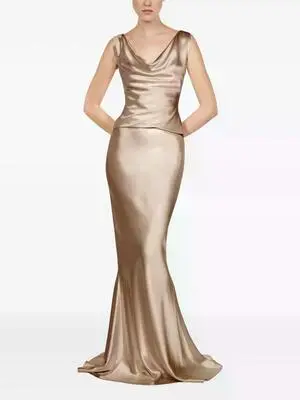 ALEXIA & ANTONIA Bias-cut Maxi Skirt