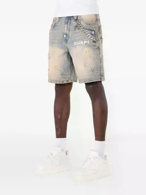 GUAPI Embellished Chain Shorts