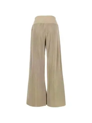 MACRON Pleated Wide Leg Trousers