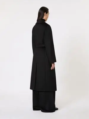 Max Mara Manuela Camel Hair Coat - Black