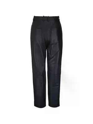 Vince Straight-leg Leather Trousers