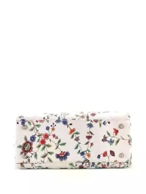 Dior Lady Medium Satchel Floral Printed Canvas - Multicolour