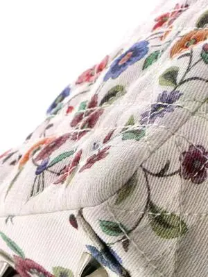 Dior Lady Medium Satchel Floral Printed Canvas - Multicolour
