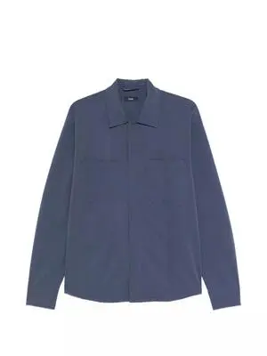 Herno Textured Pocket Shirt - Blue