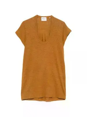 MARANT ETOILE V-neck T-shirt - Brown