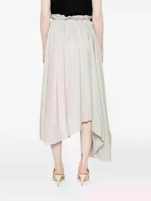 ISABELLE BLANCHE Drawstring Asymmetric Midi Skirt