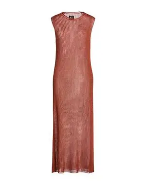 FISICO FISICO Maxi Dress In Viscose And Polyester Rust