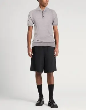 Dsquared2 Virgin Wool Mélange Polo Sweater - Grey