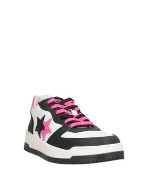 2STAR Leather Low-top Sneakers - Black