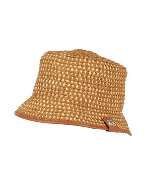 Max Mara Bucket Hat With Leather Trim - Brown