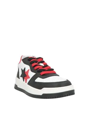 2STAR Leather Low-top Sneakers - Black