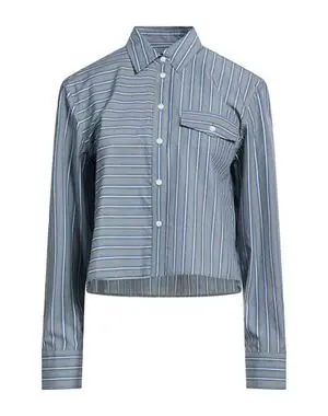 Rag & Bone Striped Poplin Shirt - Blue