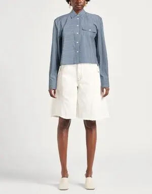 Rag & Bone Striped Poplin Shirt - Blue
