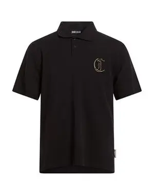 Just Cavalli Polo Shirt Size Cotton - Black