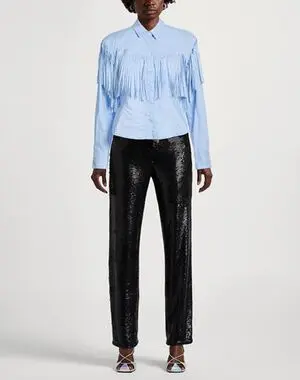 KAOS Shirt With Fringes - Blue
