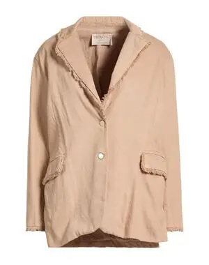 KAOS Single-breasted Twill Blazer - Beige