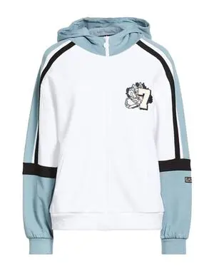 EA7 Cotton-blend Terry Sweatshirt - White