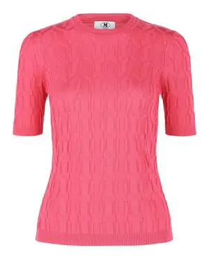Missoni Cable Knit Pattern Sweater - Fuschia