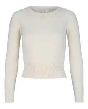 Alexander McQueen Off The Shoulder Cashmere Blend Sweater