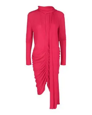 Givenchy Ruched Scarf Stretch Crepe Dress - Cyclamen
