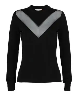 Alexander McQueen Sheer-paneled Sweater
