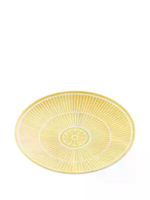 Christofle Riviera Floral Porcelain Plate - Yellow